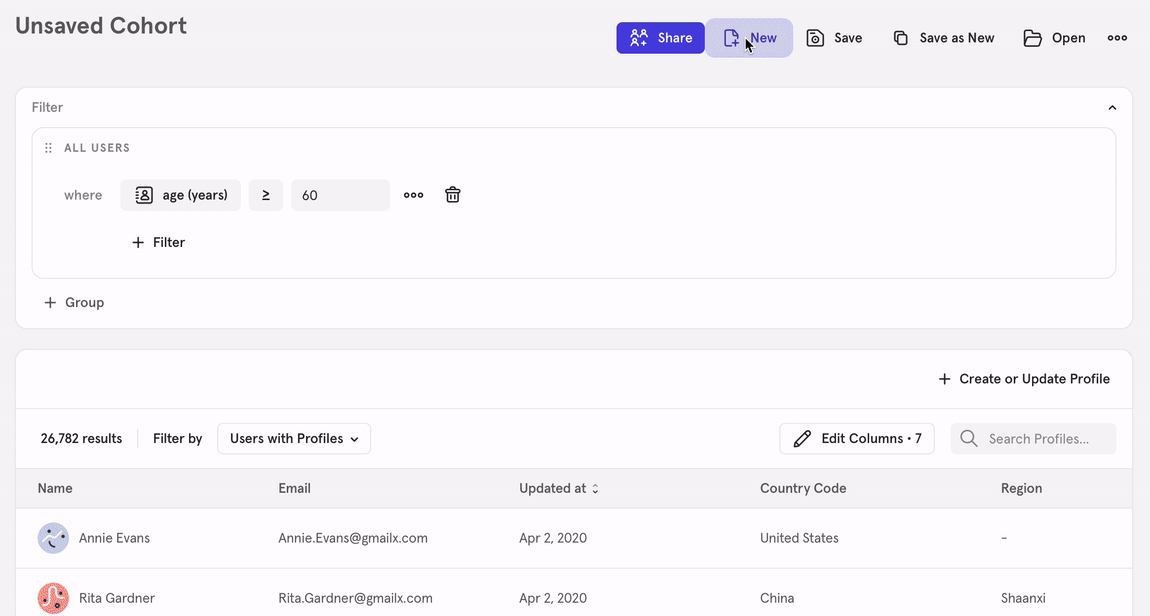 Cohorts: Group users by demographic and behavior - Mixpanel Docs