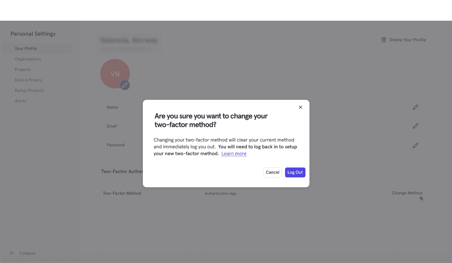 Two-Factor Authentication - Mixpanel Docs