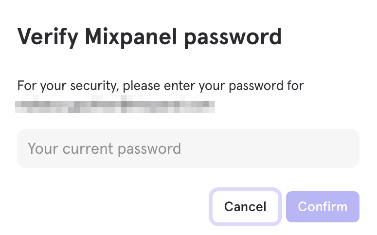 Two-Factor Authentication - Mixpanel Docs
