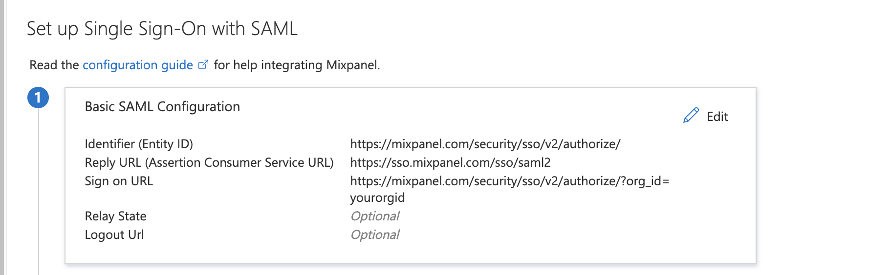 Setup Azure SSO - Mixpanel Docs