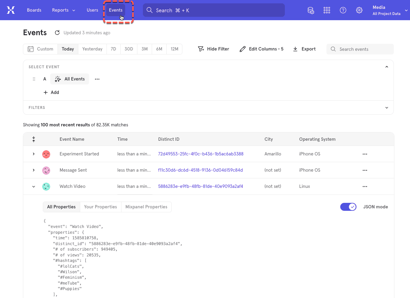 Check Your Implementation - Mixpanel Docs