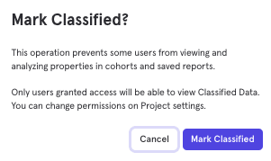 Data Views & Classification: Filter team access to your data within a project - Mixpanel Docs