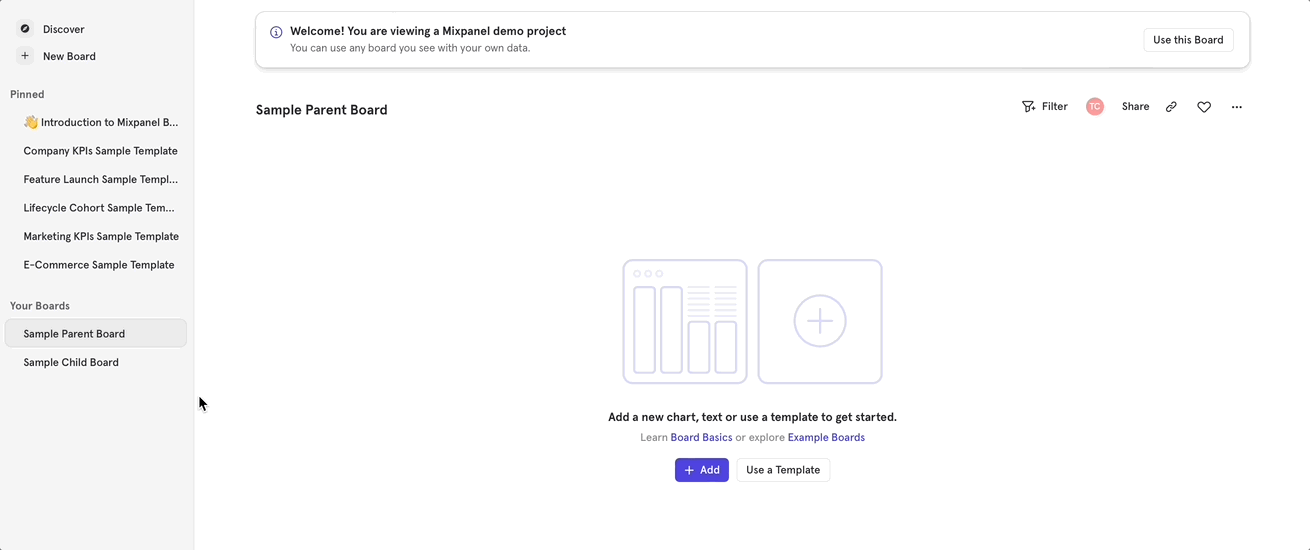 Boards on Boards: Organize your analyses with nested Boards. - Mixpanel ...